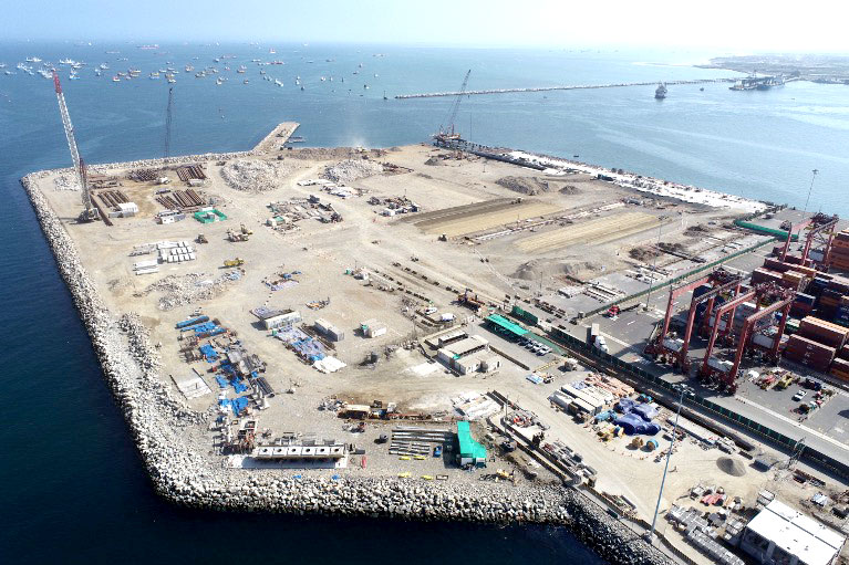 Obras de ampliación del Muelle Sur del puerto del Callao registran un ... Obras de ampliación del Muelle Sur del puerto del Callao registran un ...