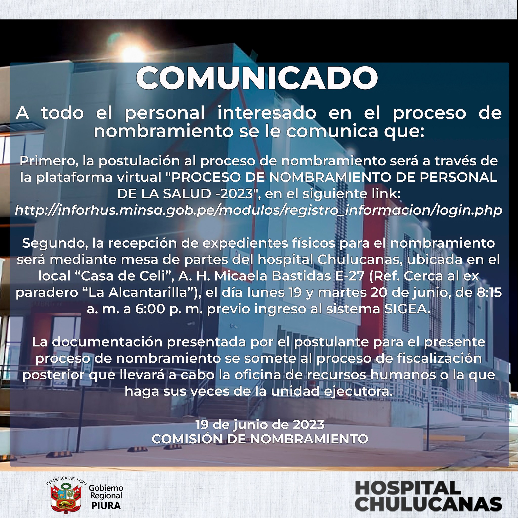 Atención Personal Interesado En Proceso De Nombramiento Noticias E