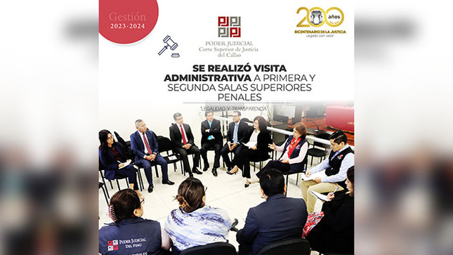 Se Realizó Visita Administrativa A La Primera Y Segunda Salas Penales