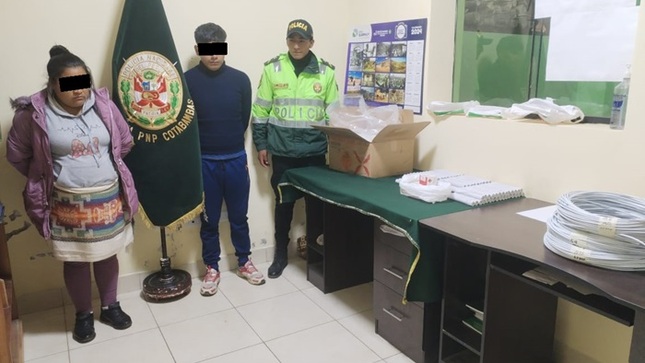 Apurímac Policía Interviene A Dos Sujetos Implicados En El Delito De